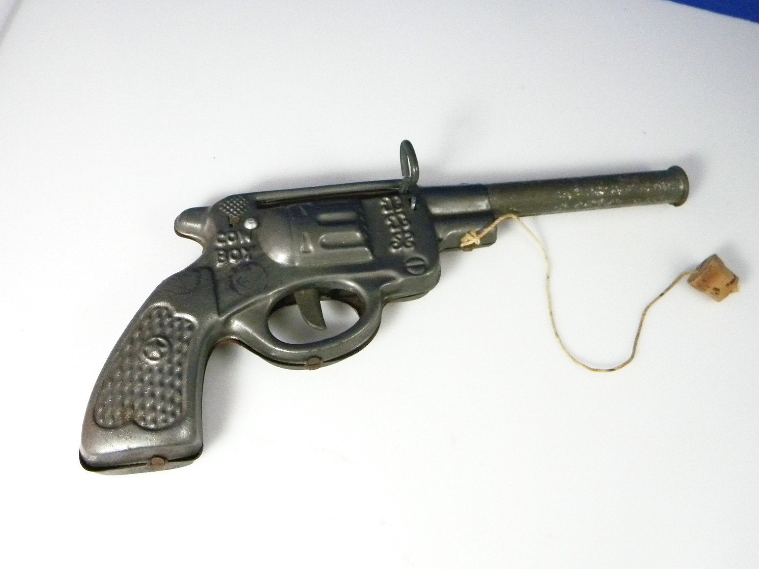 Toy Pop Gun Vintage Antique Revolver Style Cowboy