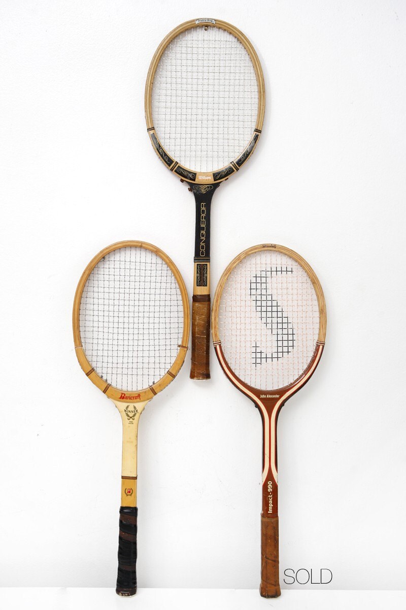 Vintage Tennis Rackets / One Still Available /// Set ii