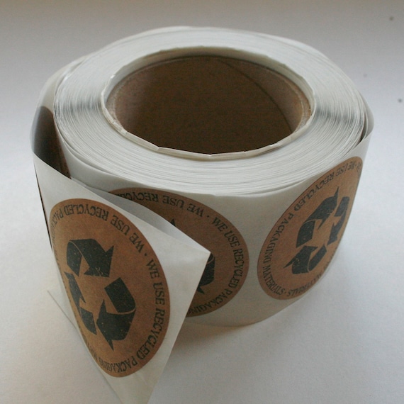 Items similar to QTY 100 Recycled Packaging Sticker - Let Your ...