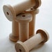 Medium Wooden Spools set of 6 Natural Wood Thread Spools