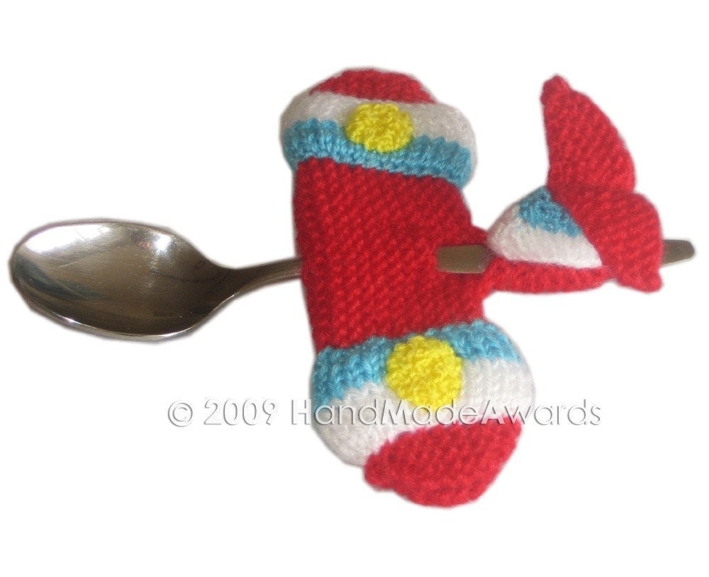 AIRPLANE SPOON for your Baby Pdf Email Knit PATTERN