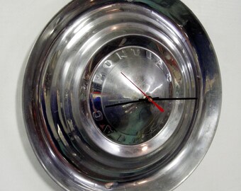1951 1953 Chevrolet Hubcap Clock 1952 Chevy by StarlingInk