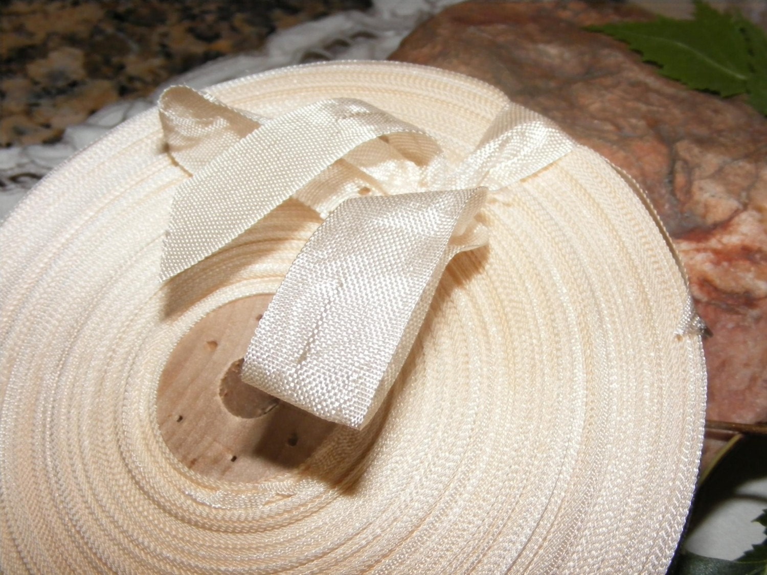 Vintage French 1930's-40's Woven Ribbon Milliners by FiniRibbon