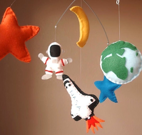 Outer Space Adventure Baby Mobile Space Shuttle Astronaut