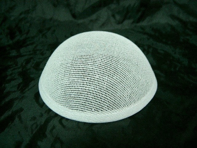 White Buckram Oval Domed Hat Frame by hatshadows on Etsy