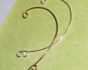 Temple Gems Ear Cuff Gold plate Ear Jewelry Ear by WickedlyWired