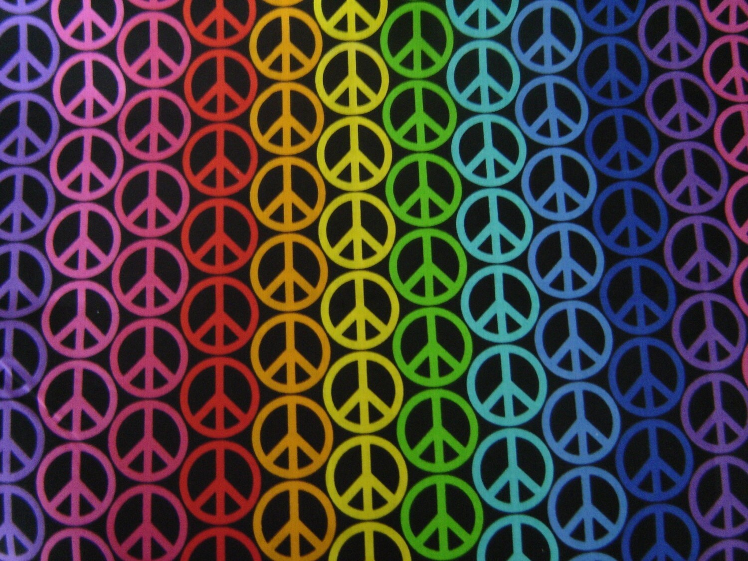 Peace Sign Quilting Fabric