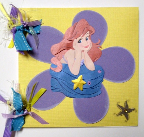 Disney Autograph Book Princess Ariel Little Mermaid Mini