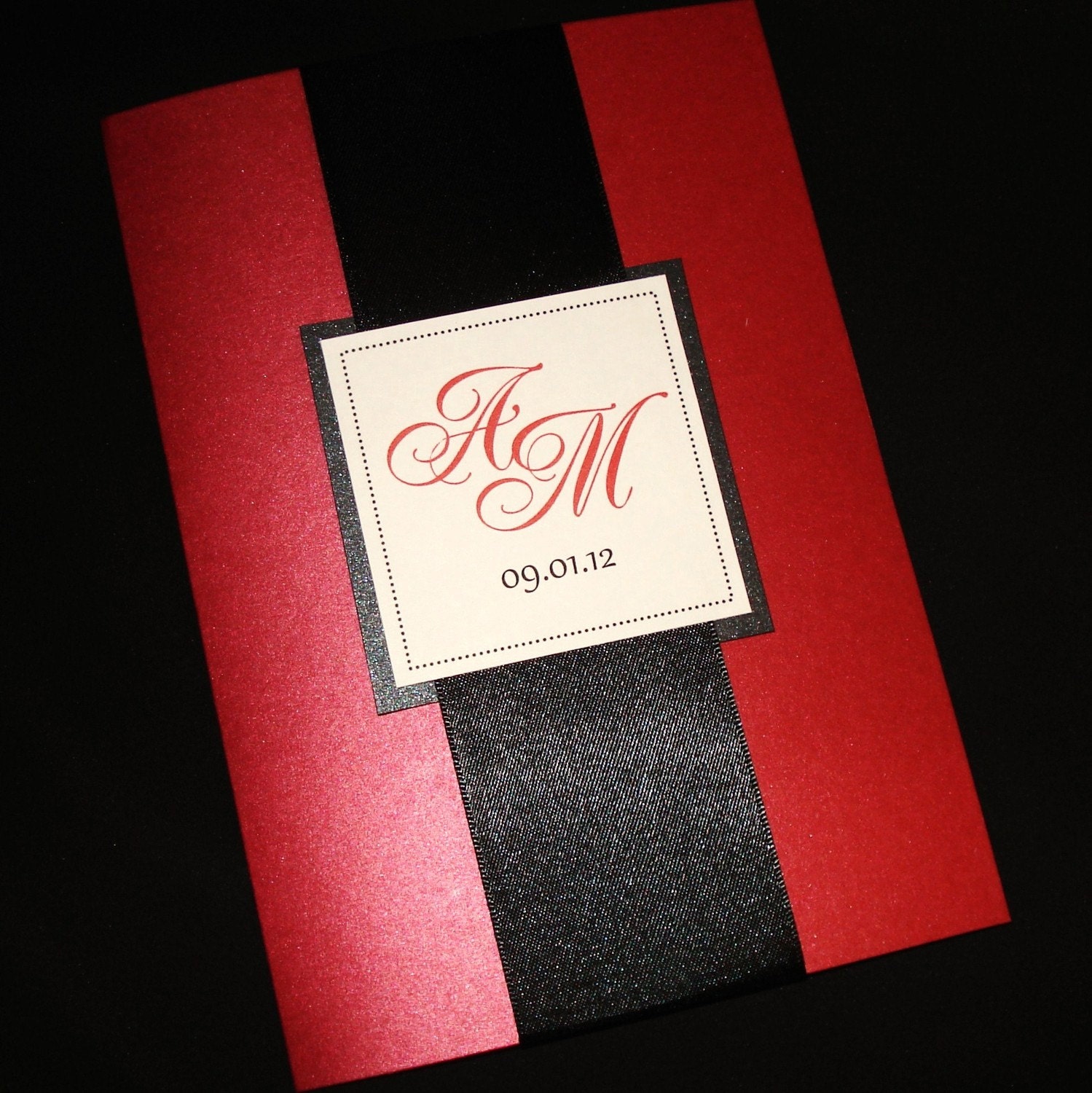 RESERVED for Jab164 – Monogram Folder Wedding Invitations ...