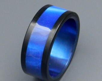 titanium ring wedding ring jade ring mens by MinterandRichterDes