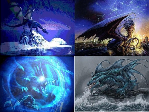 Lot Of 12 Only Dragons LOOK Fabric Panel by CraftyDesignNBargain