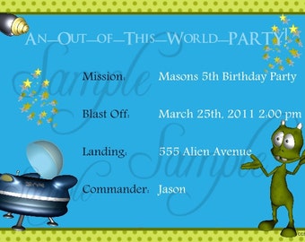 Unique alien birthday party related items | Etsy