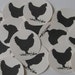 Chicken Tags Round Gift Tags Set of 10