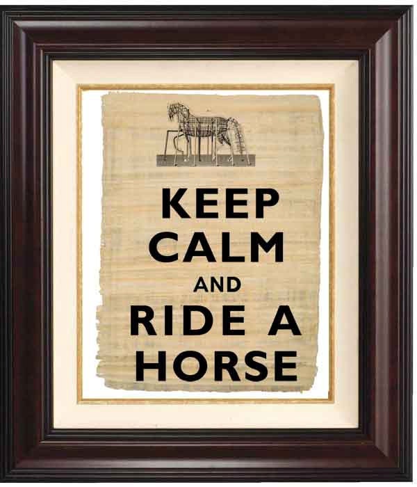 Keep calm and ride a horse print Keep calm and carry by DigiMarthe