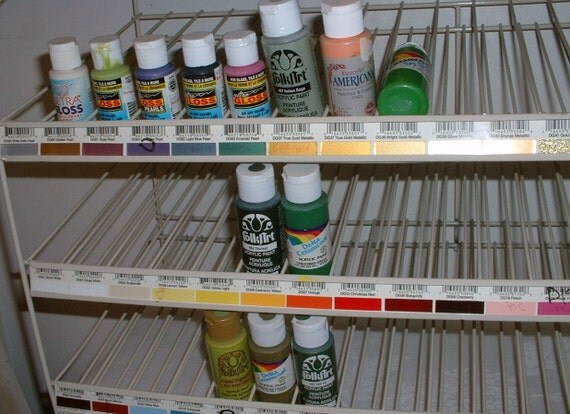 3 Tier Wire Rack / Holder for Paint Bottles Retail Store