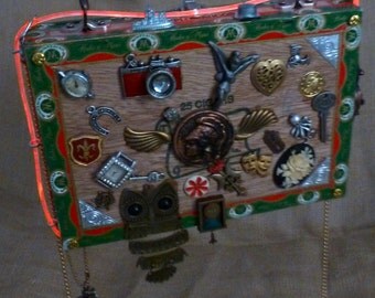 Steampunk Purse Trunk Mad Scientist's by oldjunkyardboutique