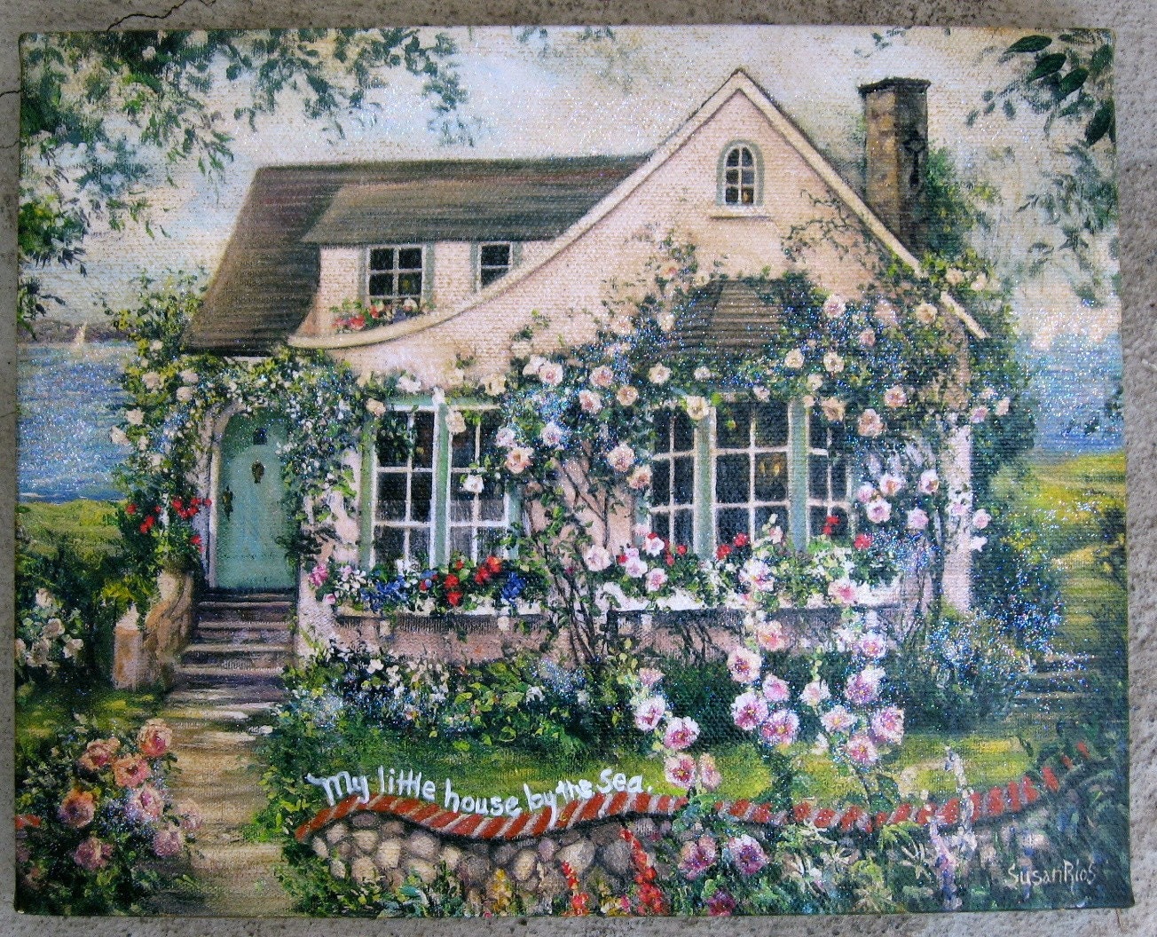 Items similar to Content By The Sea by Artist Susan Rios on Etsy