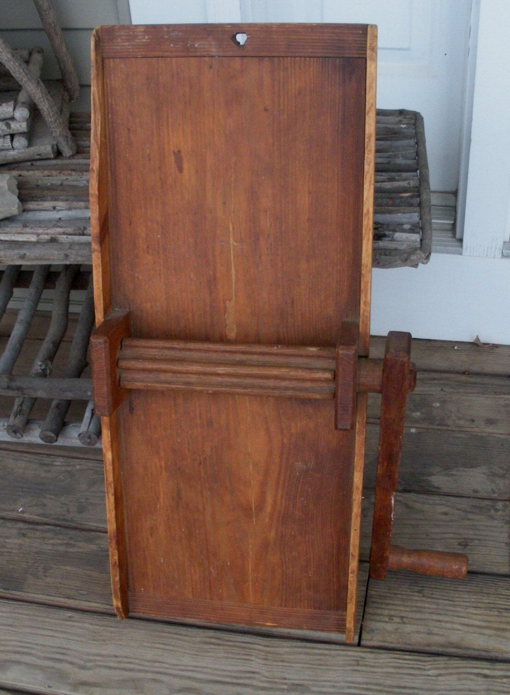 Antique Primitive Wooden Southern Beaten Biscuit Brake