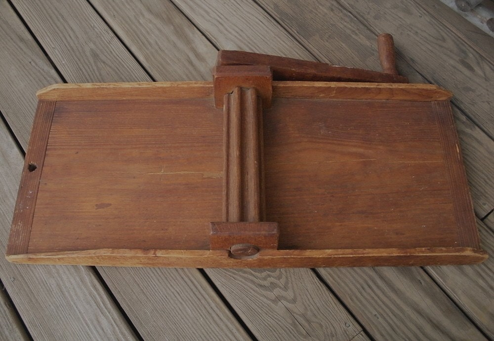 Antique Primitive Wooden Southern Beaten Biscuit Brake