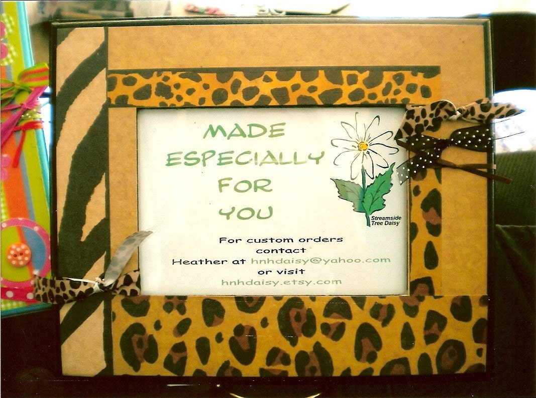Animal Print Picture Frame