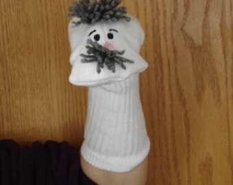 Red Haired Boy Sock Puppet from Puppets by by puppetsbymargie