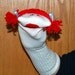 Red Haired Girl Sock Puppet with Braids