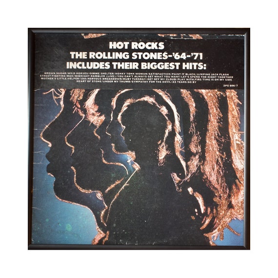 Glittered Rolling Stones Hot Rocks Album