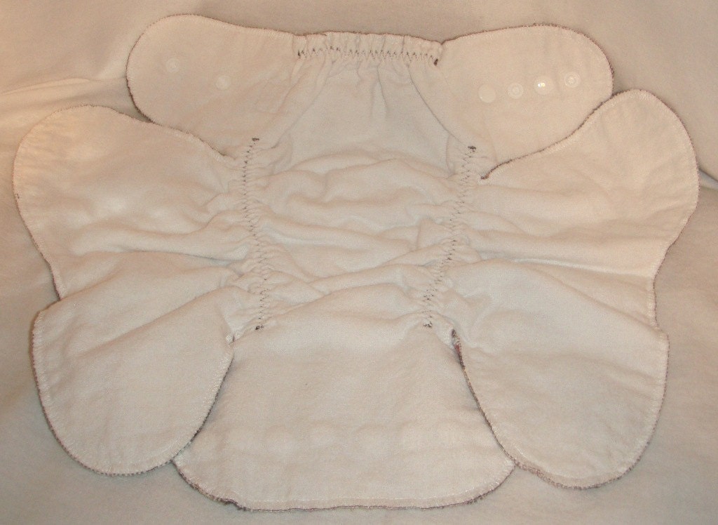 Fitted Large Cloth Diaper 20 to 30 pounds by henandchickcloth