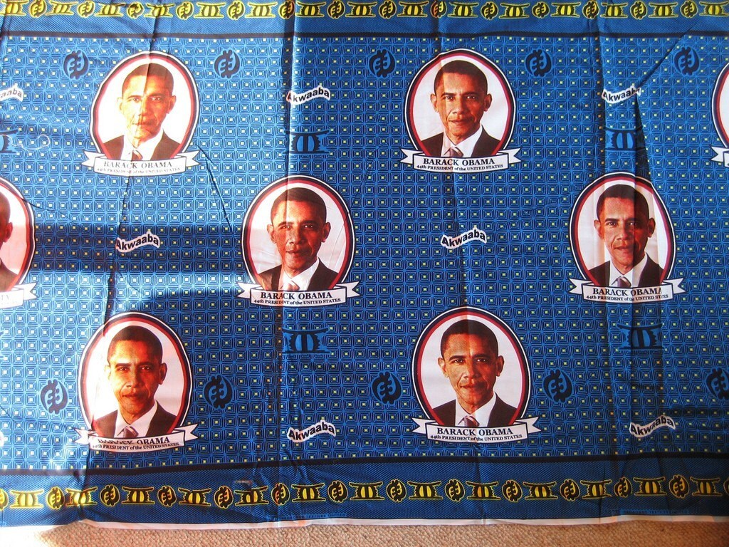 Commemorative Obama Fabric from Ghana