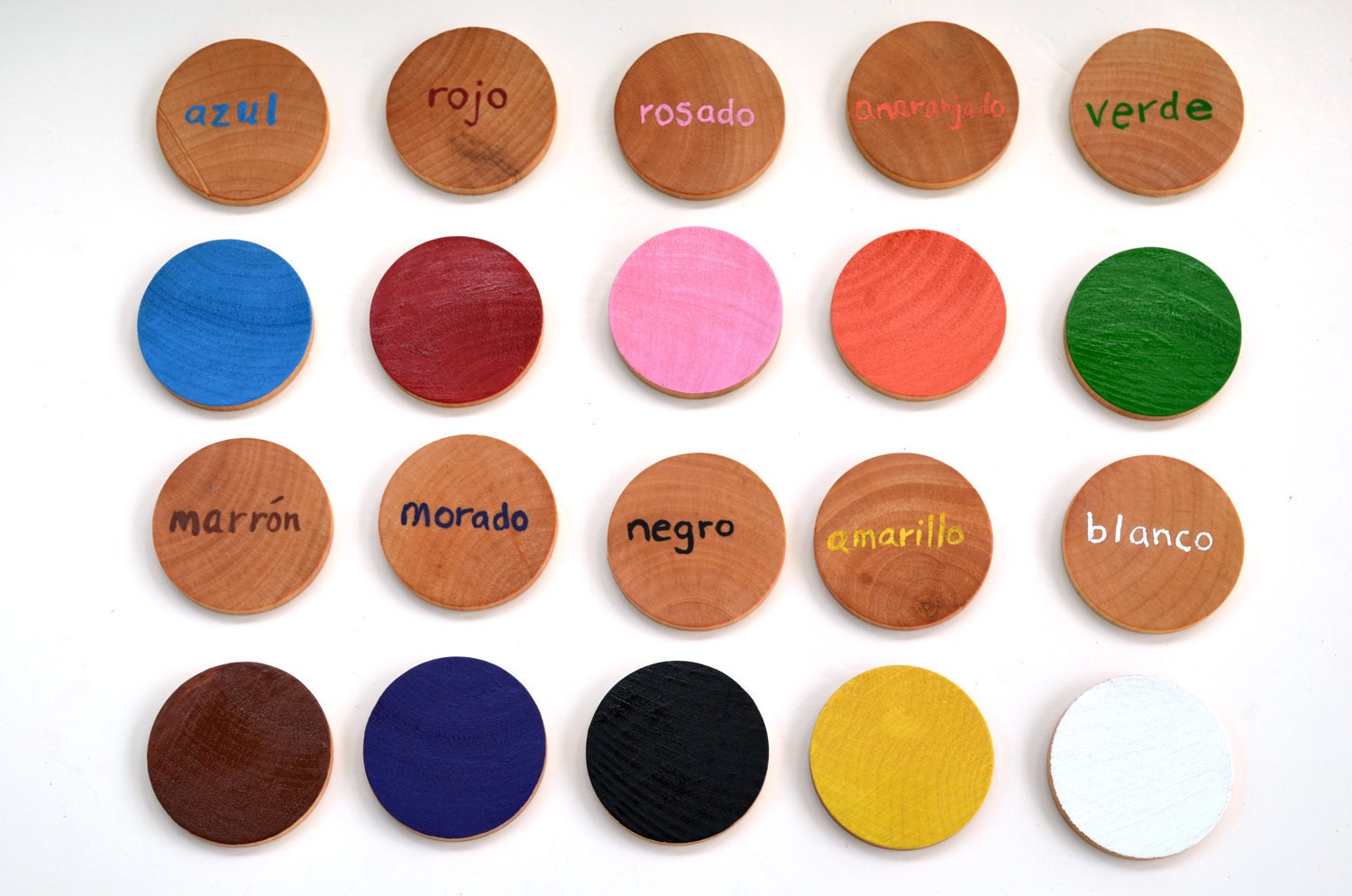 Spanish Wooden Memory Game