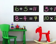 Unique math wall decal related items | Etsy