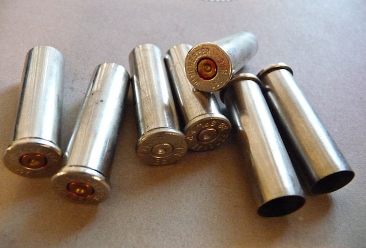 SPENT BULLET CASINGS WINCHESTER PISTOL RIFLE GUN SHELL