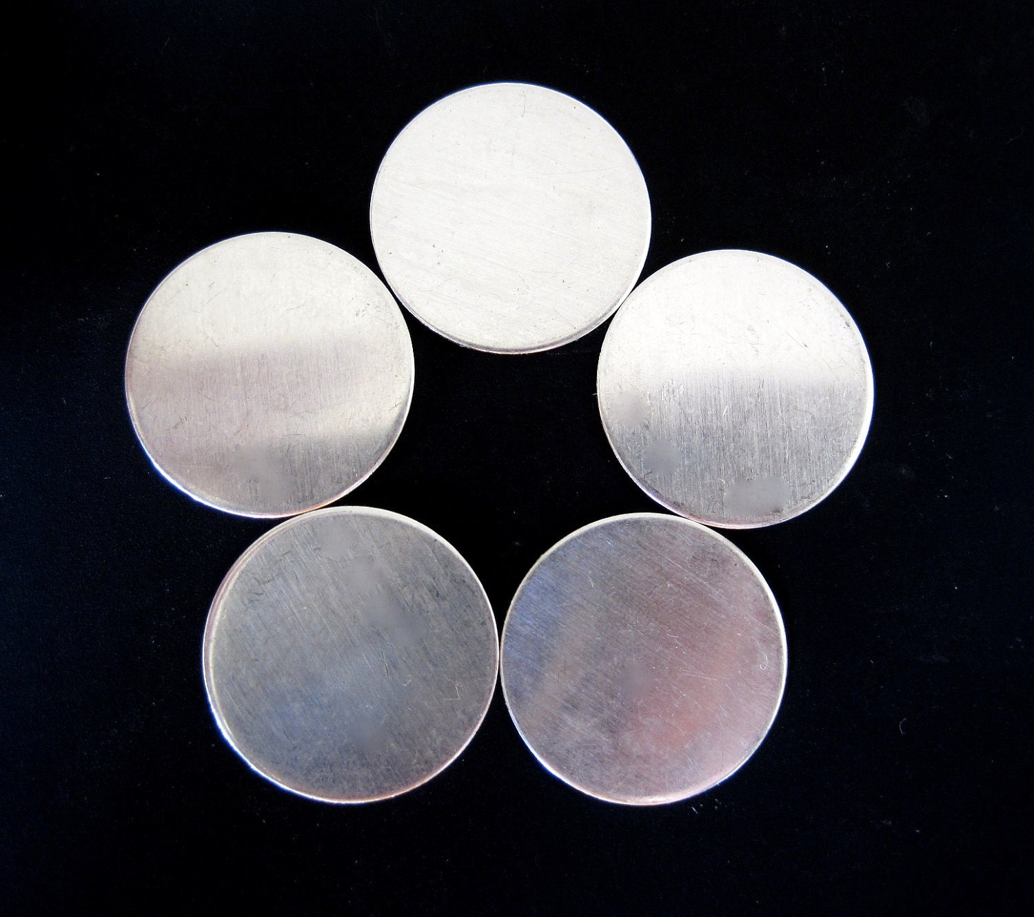 S A L E 5/8 Inch 22 Gauge Sterling Silver Round Discs 10