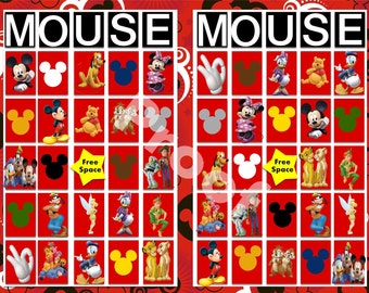 Mickey mouse bingo | Etsy
