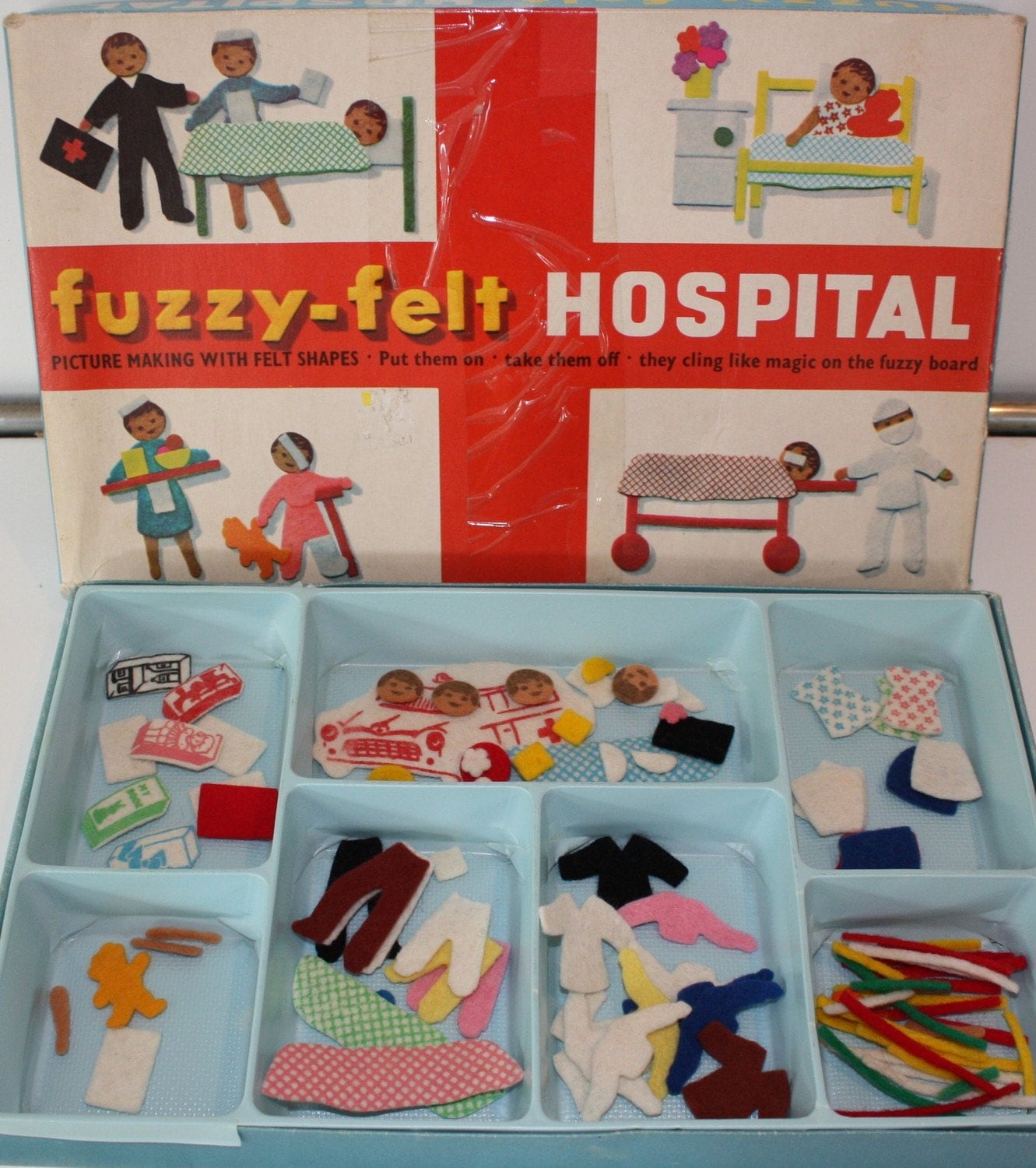 Vintage Fuzzy Felt Hospital