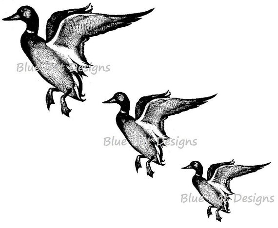 Ducks Flying Tattoo