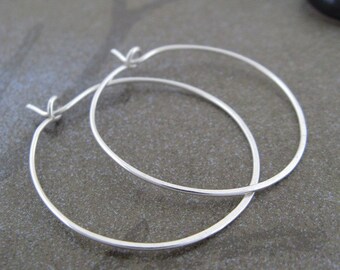 Skinny Mini Argentium Sterling Silver Stacked Rings Set of