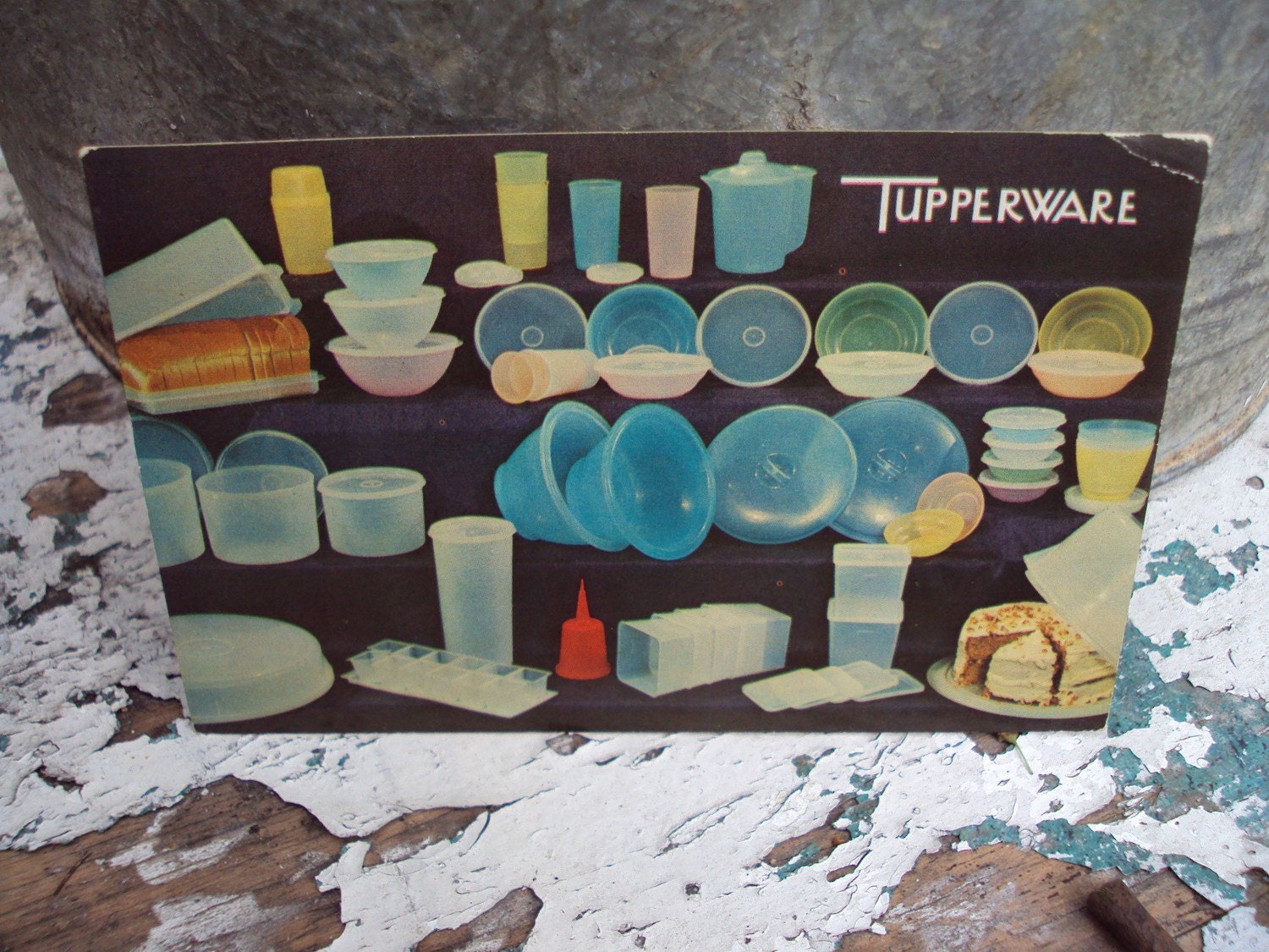 Vintage Tupperware Party Invitation Post Card VINTAGE