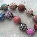 Liberty of London Fabric Bead Necklace by whimrose on Etsy
