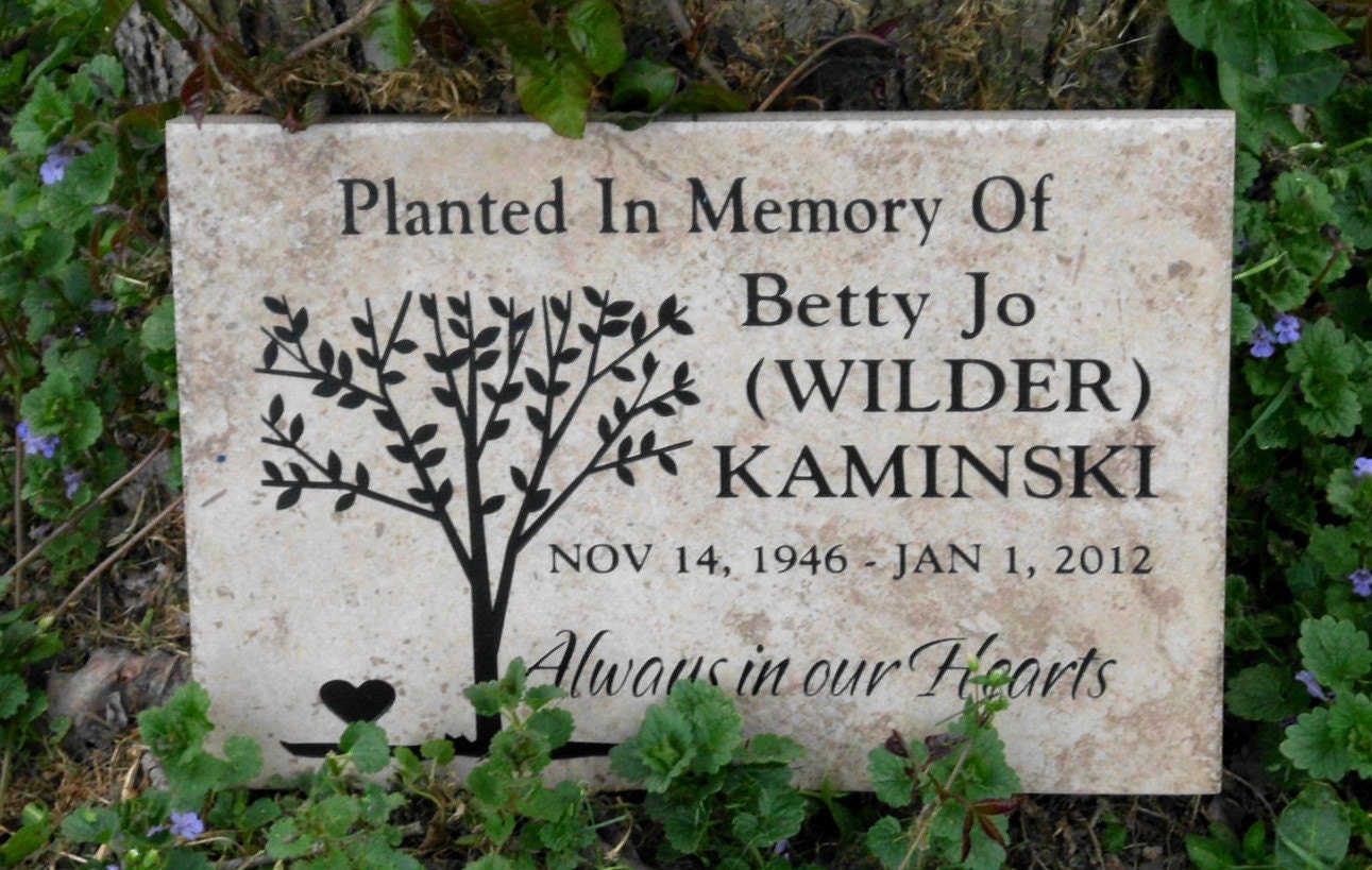 Personalized Memorial Tree Plaque