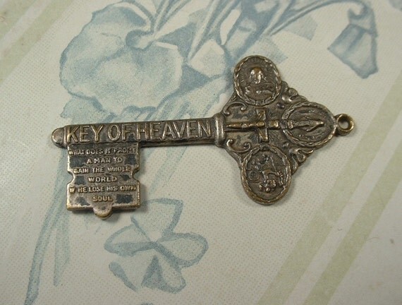 Vintage Catholic Key Of Heaven