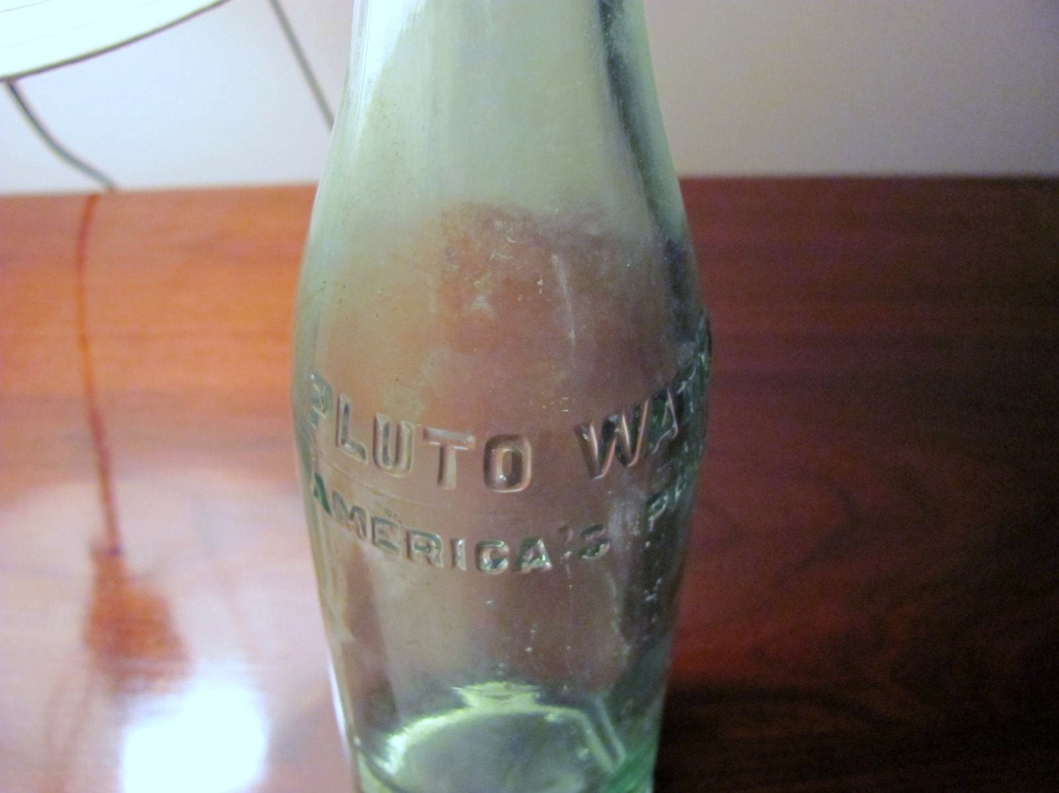 Antique Green Bottle Pluto Water America's Physic Devil