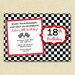 Checkered Flag Birthday Party Invitation PRINTABLE