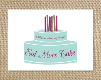 Eat more cake | Etsy