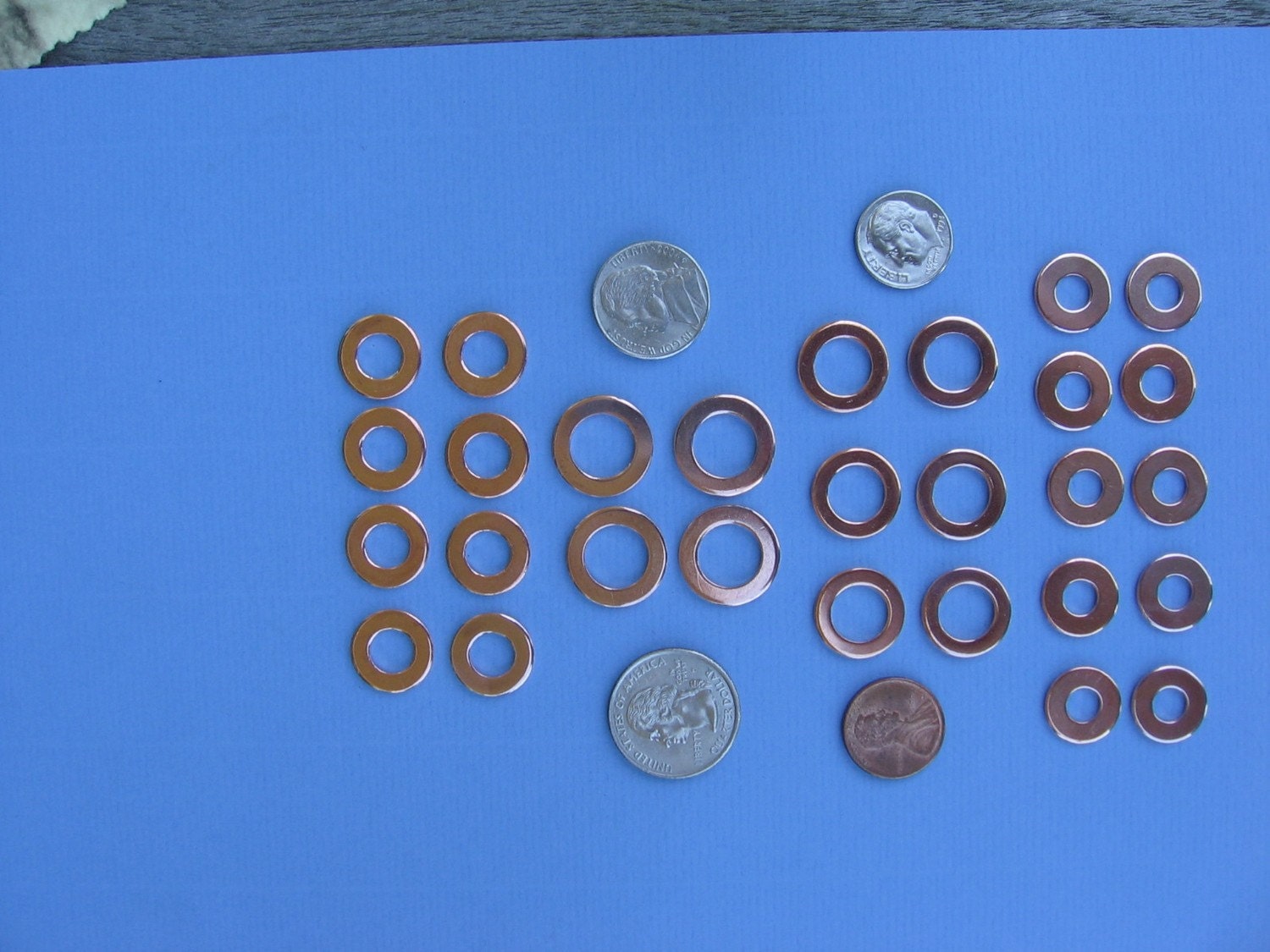 1 Inch COPPER Disc 22 Gauge Blank Round Circle Disk by Chain0