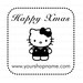 HELLO KITTY Personalized Rubber Stamp Return Address