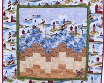 Popular items for lighthouse quilt on Etsy