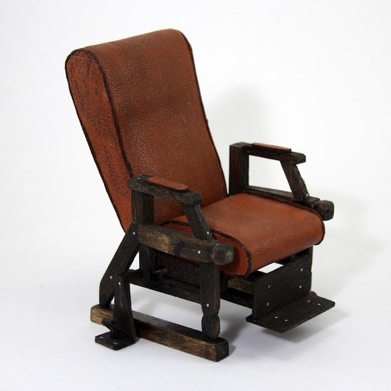 Sweeney Todd Inspired Barber Chair Wood And Leather With