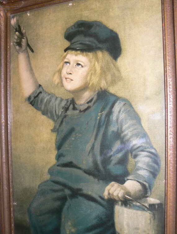 RESERVED FOR STEVEN Vintage Dutch Boy Paints Print Art Art
