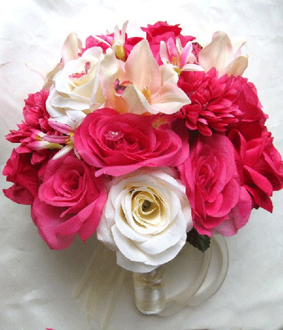Hot Pink Wedding Flower Bouquets